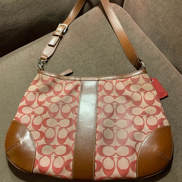 Coach | Bags | Vintage Coach Logo Hobo Bag Good Condition | Poshmark